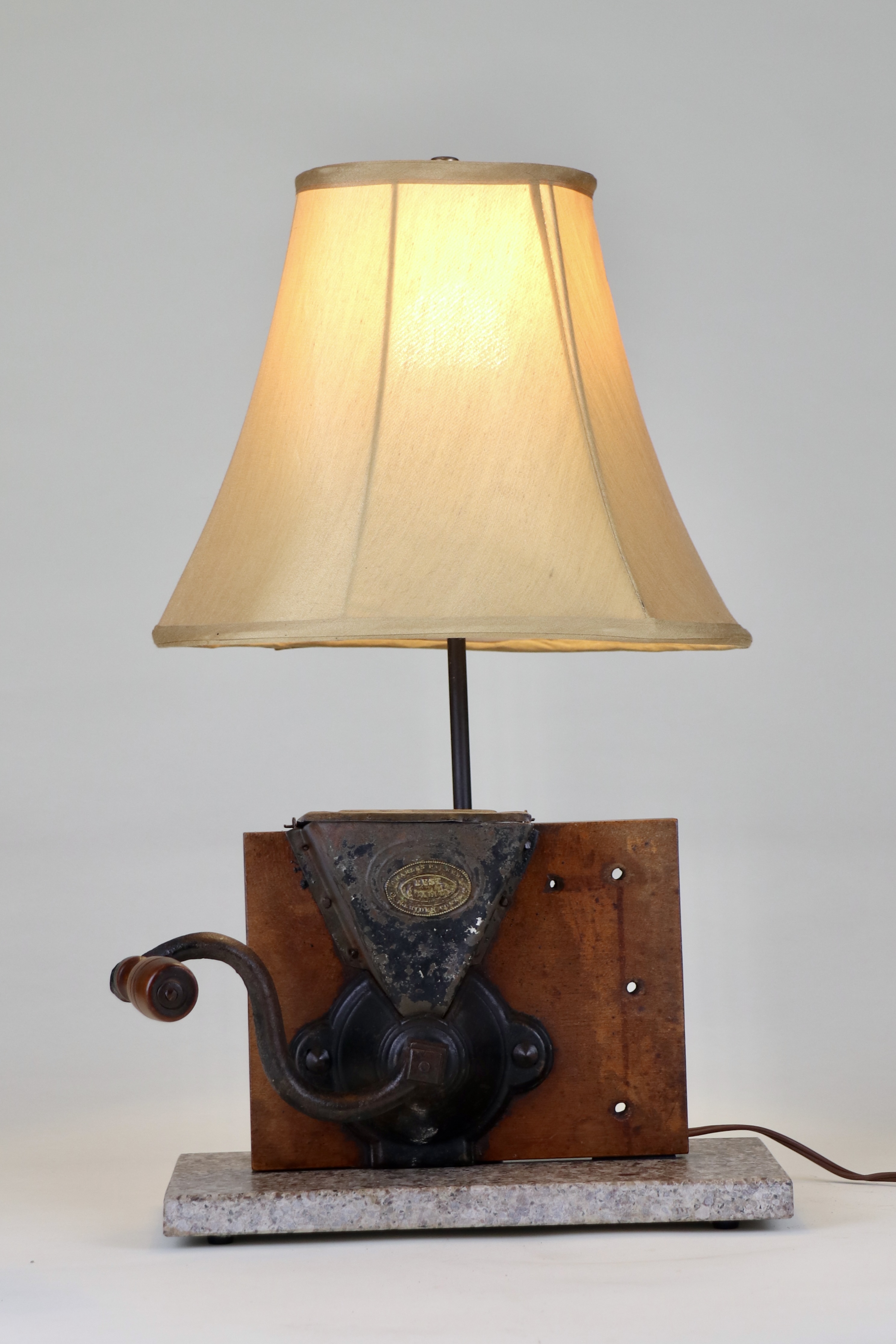 Coffee Grinder Lamp – Upcycled Lamps by Jon Jensen